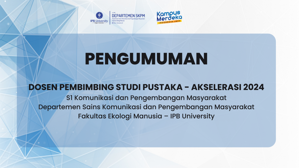 Pengumuman Dosen Pembimbing Studi Pustaka - Mahasiswa Akselerasi 2024 ...